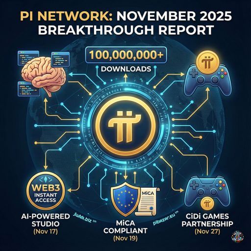 Pi Network November 2025 Summary: Over 100 Million Downloads and MiCA ...